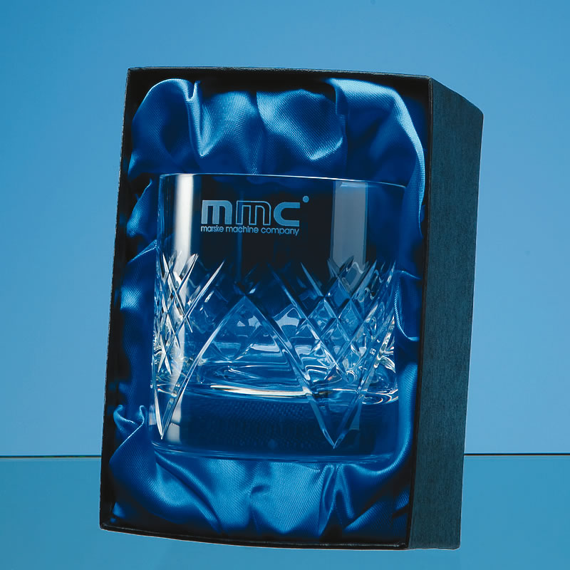 Engraved Crystalite Whisky Glass